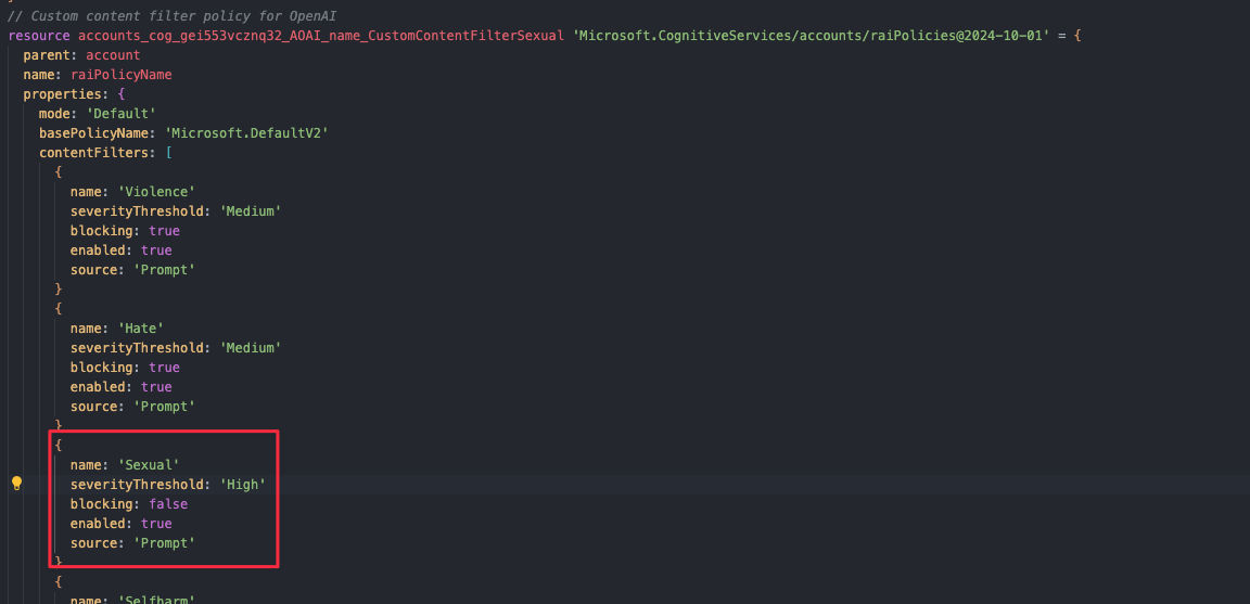 About Azure OpenAI content filtering